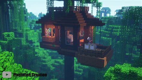 Minecraft How To Build A Treehouse