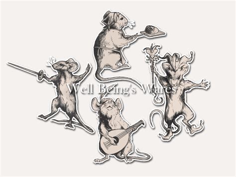 I Made Medieval Mouse Stickers Rartstore