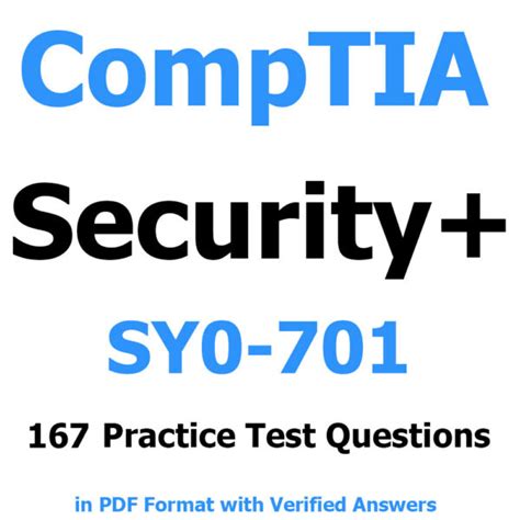 Download Comptia Security Sy0 701 167 Questions And Answers Pdf