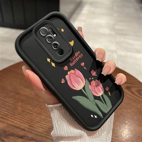 Jual Casing Hp Xiaomi Redmi Redmi Prime Poco M Case Casing Telepon Hp Pola Bunga Tulip