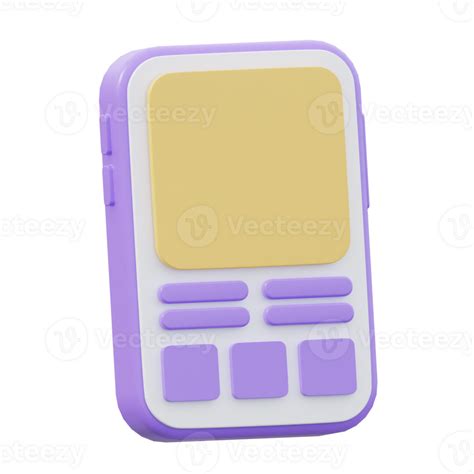 3d Mobile Ui Illustration 52421214 Png