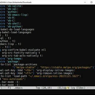 Emacs Configuration File Emacs Download Scientific Diagram