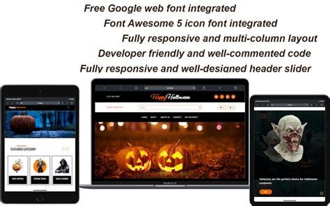Halloween Templates Responsive Html Bootstrap