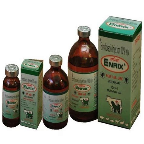 Enrofloxacin 100mg Enrix Injection Packaging Type Bottle Packaging Size 30 Ml At Best