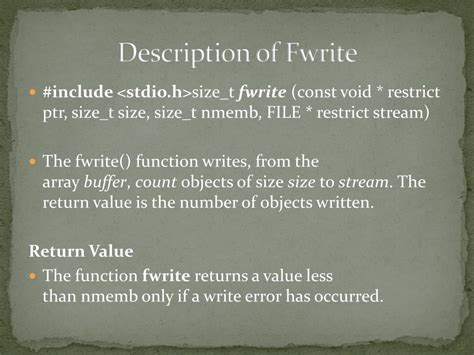Ppt Fread Fwrite And Fgets Fputs And Ftell Rewind Powerpoint Presentation Id6383409
