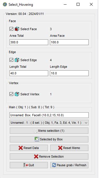 Macro Select Hovering