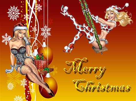 Sexy Merry Christmas Wallpaper