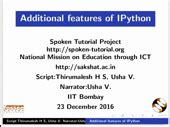 Getting Started With IPython English Spoken Tutorial Org