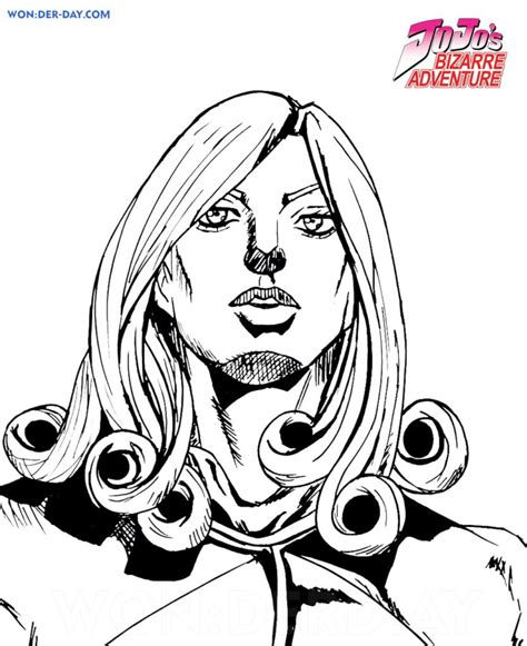Jojo S Bizarre Adventure Coloring Pages Wonder Day Coloring Pages