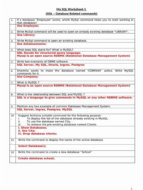 Question Bank Mysql Pdf