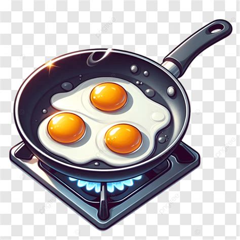 Pa에 계란 후라이 냄비에 달걀 프라이 계란 요리 써니 사이드 업 계란 Png 일러스트 및 이미지 에 대한 무료 다운로드 Pngtree