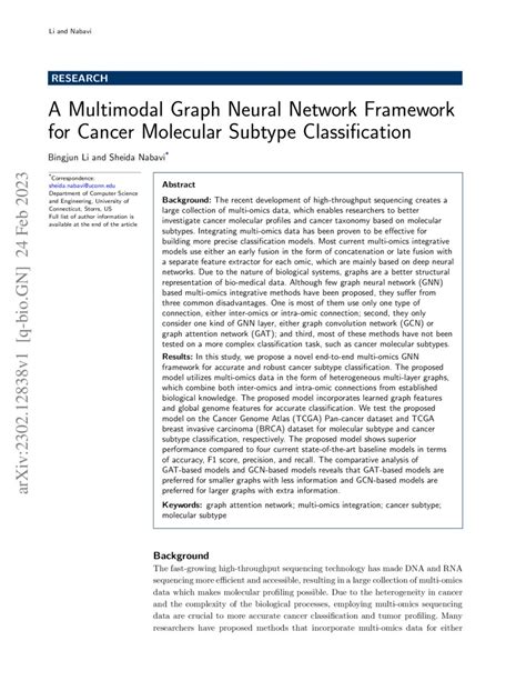 A Multimodal Graph Neural Network Framework For Cancer Molecular