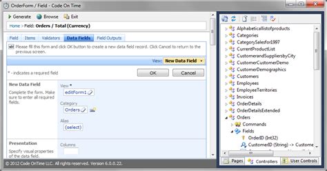 Code On Time Total And Subtotal Creating Order Total Field
