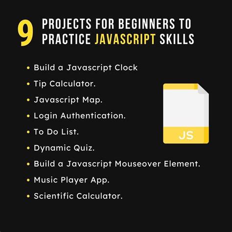 9 Javascript Projects For Beginners Learn Computer Coding Computer