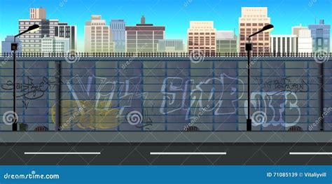 City Game Backgrounds 2d Game Application Vector Illustration 79464840