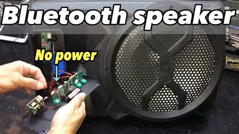 How To Repair Bluetooth Speaker No Power Diy How Youtube