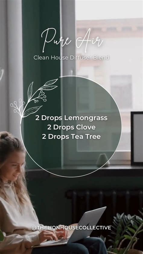Clean House Diffuser Blend Pure Air Essential Oil Diffuser Blends Recipes Essential Oil
