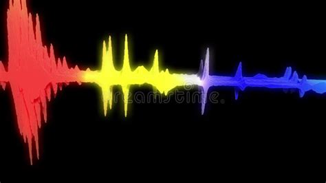 Abstract Sound Waveforms Of Light Stock Image Image Of Display