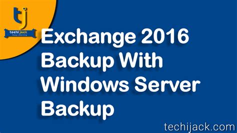 How To Backup Exchange Mailbox Database Backup Now