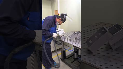 레이져 용접기 실제 사용 장면 소형박스제작 Youtube
