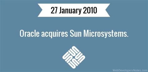 Oracle Acquires Sun Microsystems