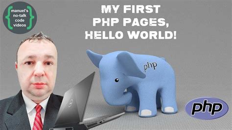php 1 my first php pages hello world youtube