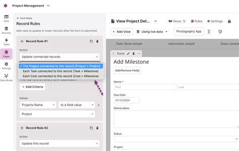 Using Record Actions