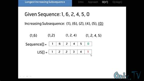 Length Of Longest Increasing Subsequence Bangla Tutorial Onixtv