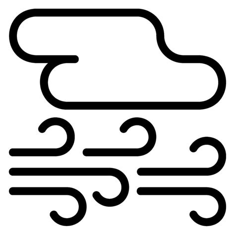 Wind Line Icon Vector Art At Vecteezy