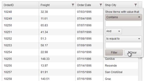 External Filters For Kendo Grid Random Brainworks