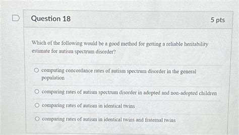 solved question 18 which of the following would be a good