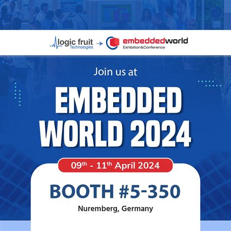 Logic Fruit Technologies On Linkedin Embedded World Exhibition And