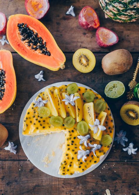 Passion Fruit Cake No Bake Cheesecake Klara`s Life