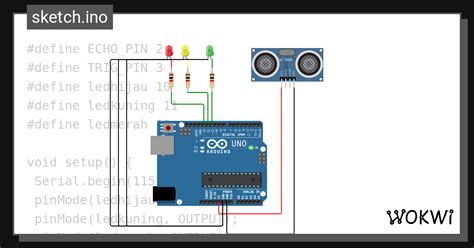 Sensor Ketinggian Air Tandon Wokwi ESP32 STM32 Arduino Simulator