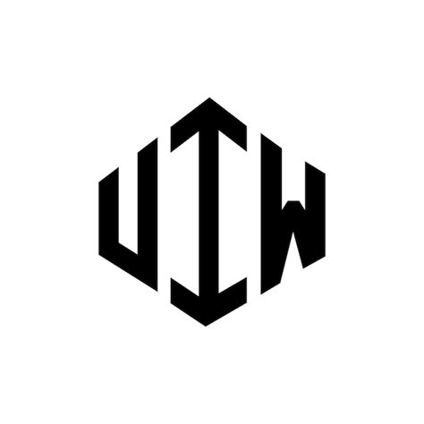 Premium Vector Uiw Letter Logo Design With Polygon Shape Uiw Polygon And Cube Shape Logo