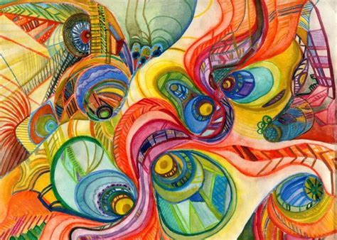 Abstract Colored Pencil Art