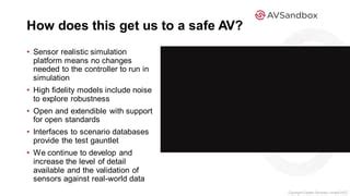 EDGE CASE TESTING IN A SENSOR REALISTIC SIMULATION ENVIRONMENT PPT
