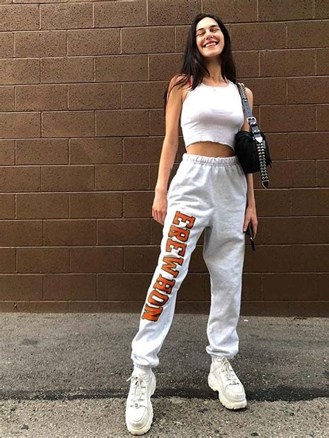 How To Wear Sweatpants 15 Trendy Sweatpant Outfits Ideas For Women Pretty Designs