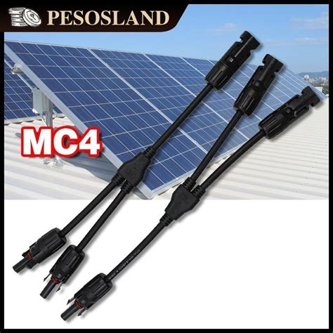 Mc4 Branch Y Adapter Connectors Cable Connector Connector 3 Way Plug For Mc4 Shopee Philippines