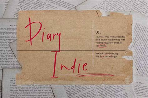 Diary Indie Font Dfonts
