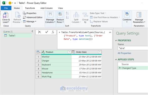 how to use power query date functions in excel 3 examples