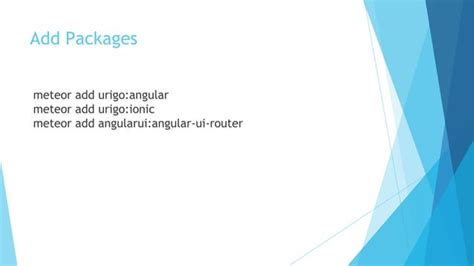 Angular Meteor With Ionic Ppt