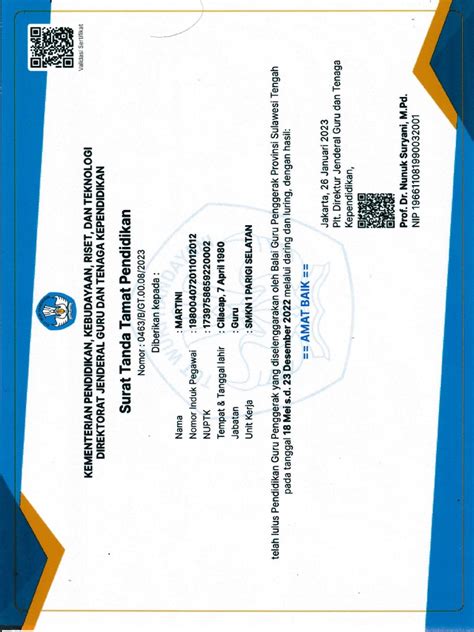 Sertifikat Guru Penggerak Pdf