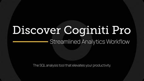Coginiti Pro Sql Analytics Tool And Reporting Platform