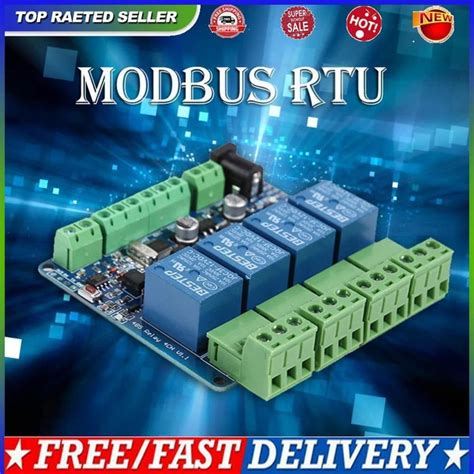 Modbus Rtu 4 Way Relay Module Ttlrs485 Interface Communication With Indicator £767 Picclick Uk