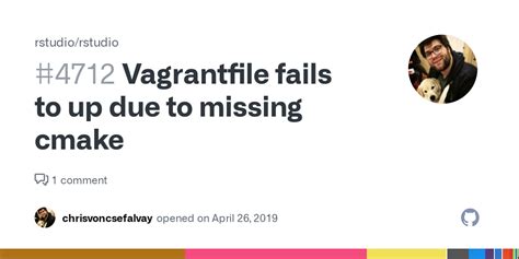 Vagrantfile Fails To Up Due To Missing Cmake Issue Rstudio Rstudio GitHub