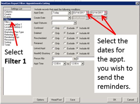 Appointment Reminder Calls Or Text Messages For Nextgen Excel Export Xlsx 1 800 Notify