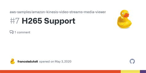 H Support Issue Aws Samples Amazon Kinesis Video Streams Media Viewer GitHub