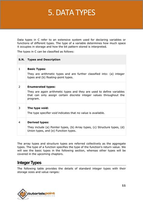 c programming tutorial pdf