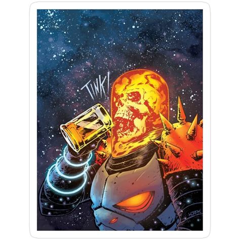 Cosmic Cheers Sticker Ghost Rider Marvel Ghost Rider Marvel